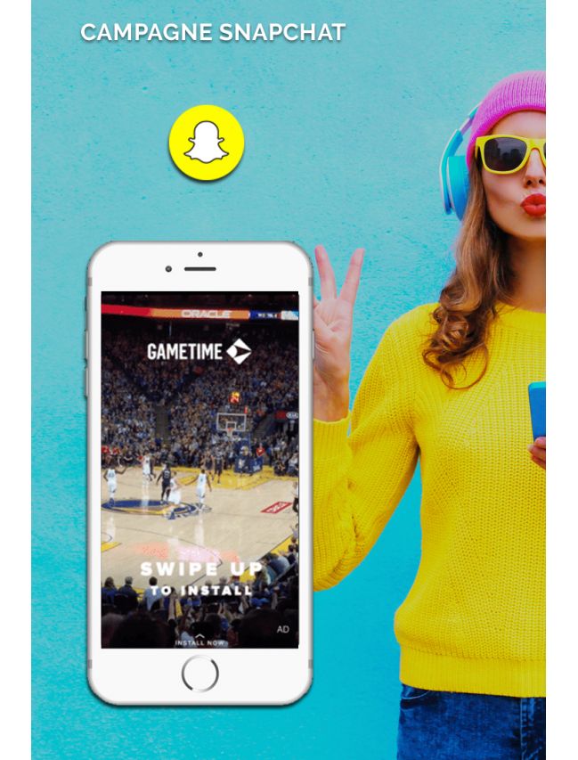 Publicité sur Snapchat