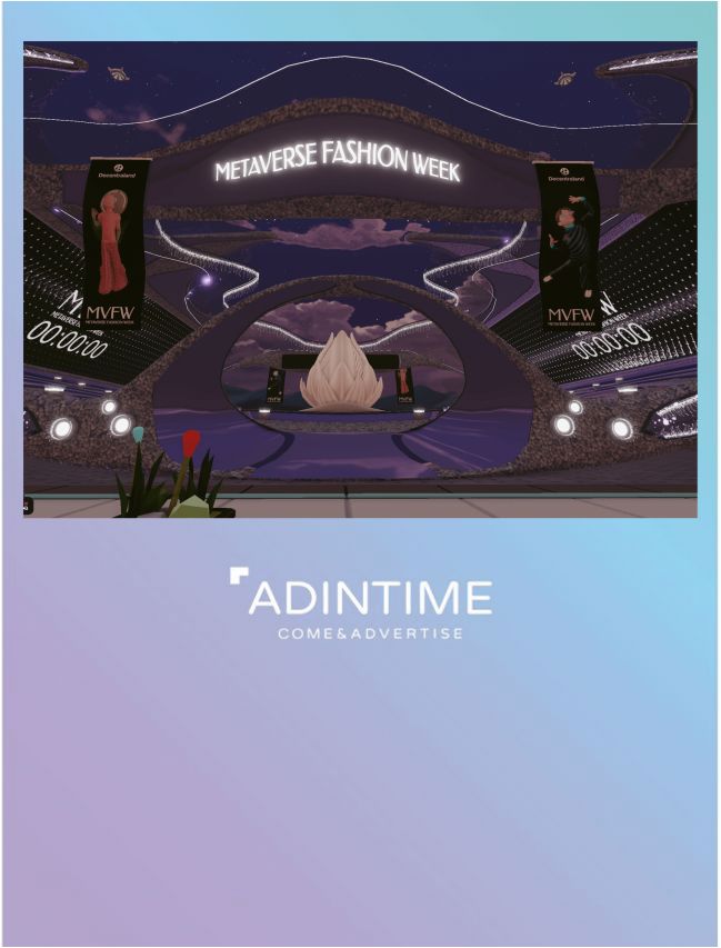 Fashion Week in Decentraland - Advertise on the billboard by the catwalk