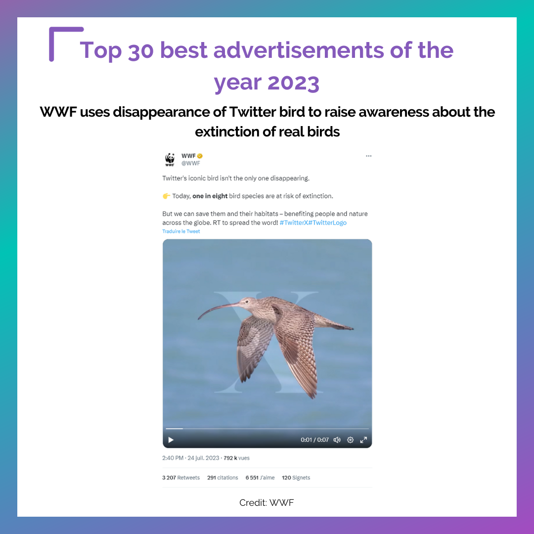 Top 30 best 2023 advertisements in France