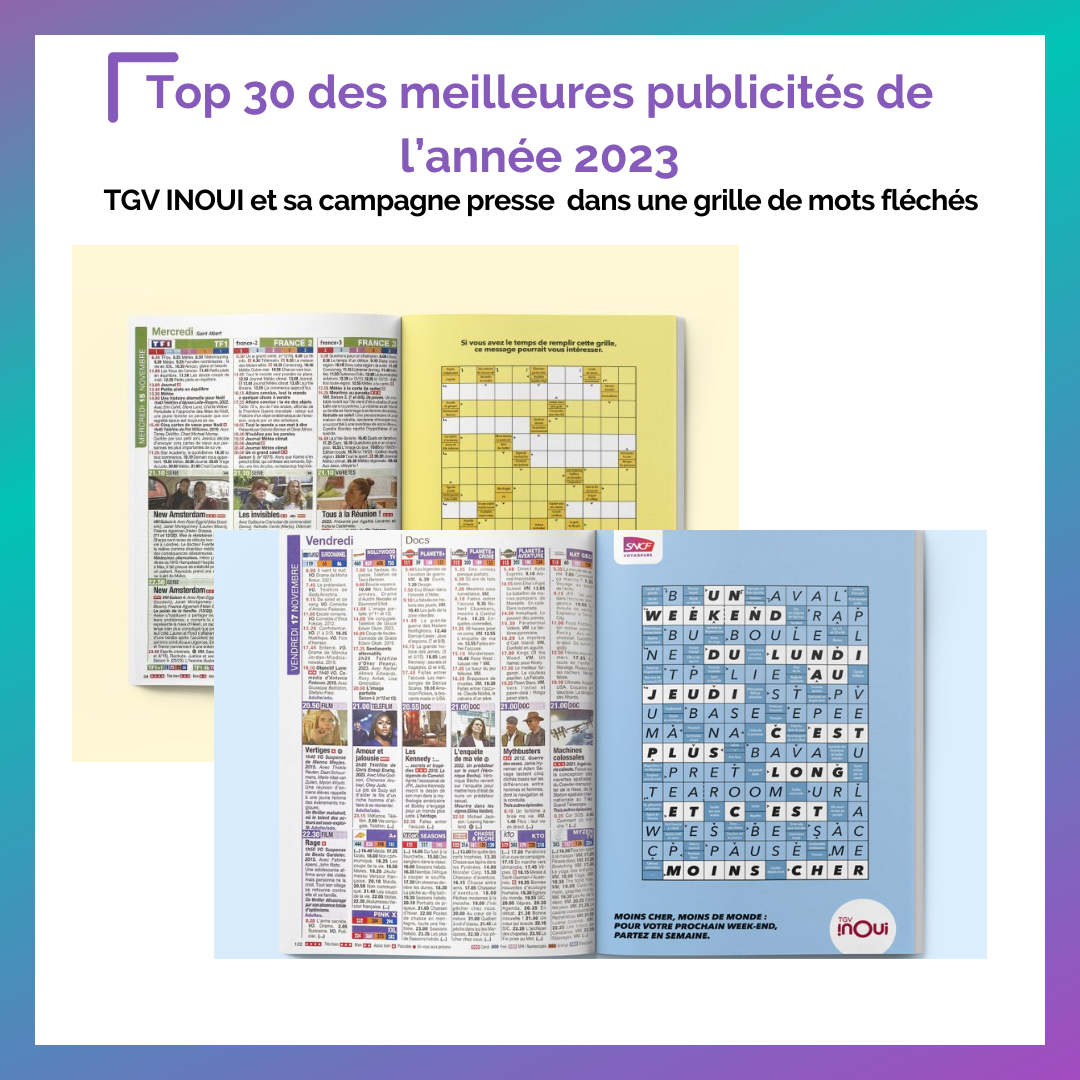 Top 30 des meilleures publicité 2023